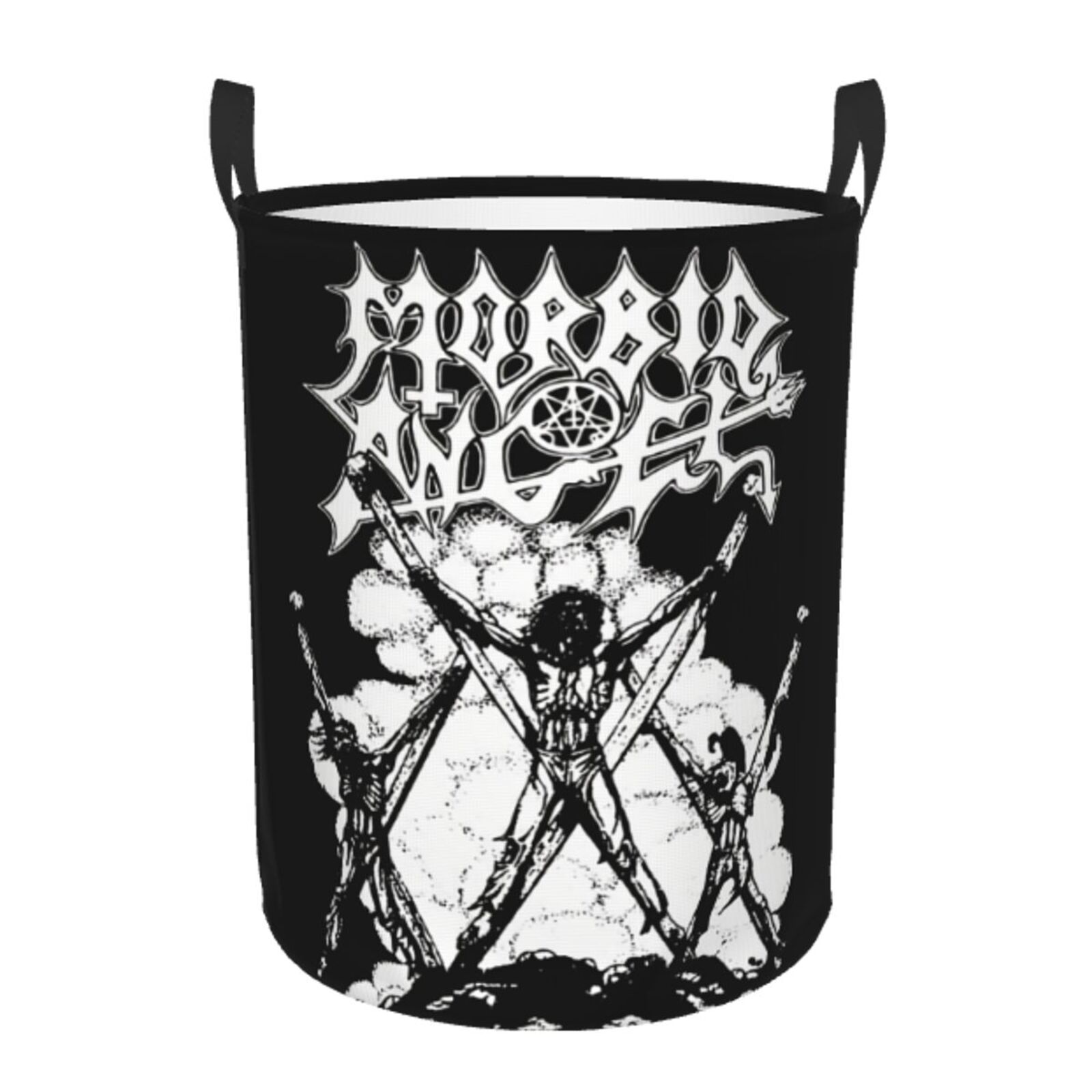 Morbid Angel Large Foldable Laundry Basket, Clothes Organizer ...