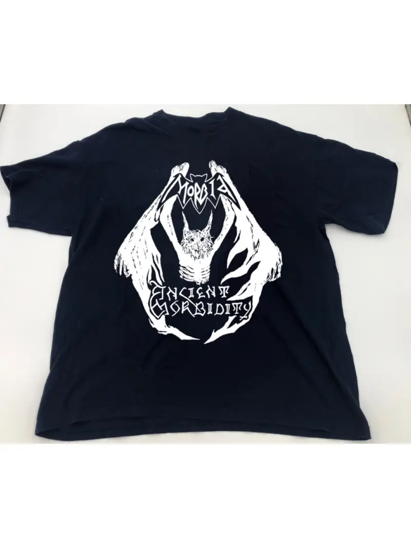 Morbid BAND Album Graphic T-Shirt - Black Short Sleeve 100% Cotton ...