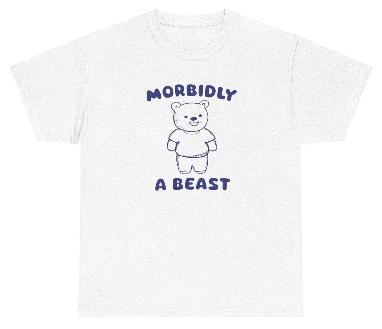 Morbidly A Beast Bear T Shirt Funny Obesity Dank Meme Oddly Specific ...