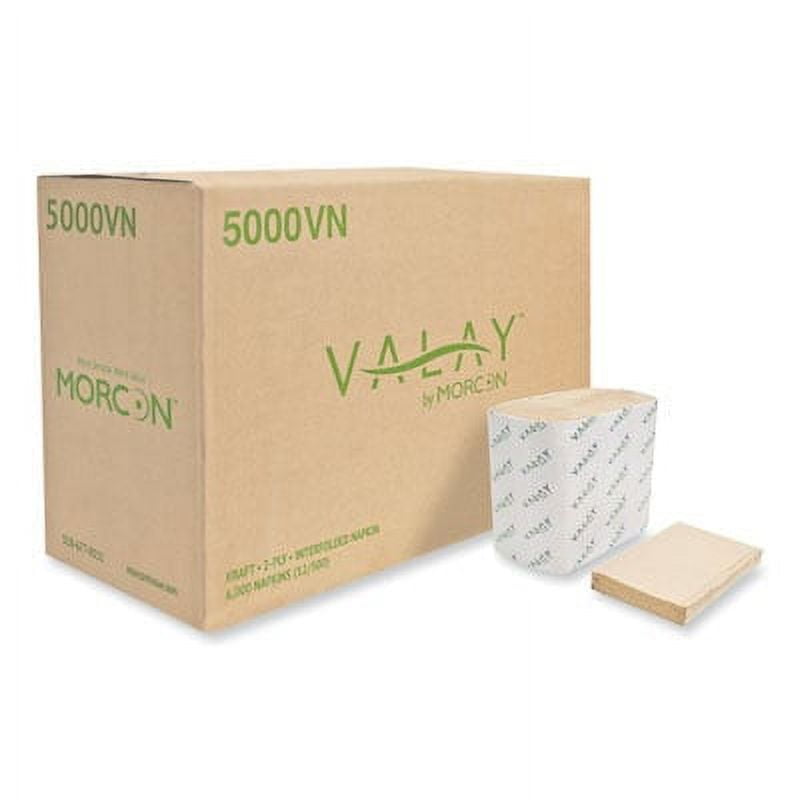 Morcon Paper MOR5000VN Dispenser Napkins, Interfolded, 2-Ply, 6 1/2 x 8 ...
