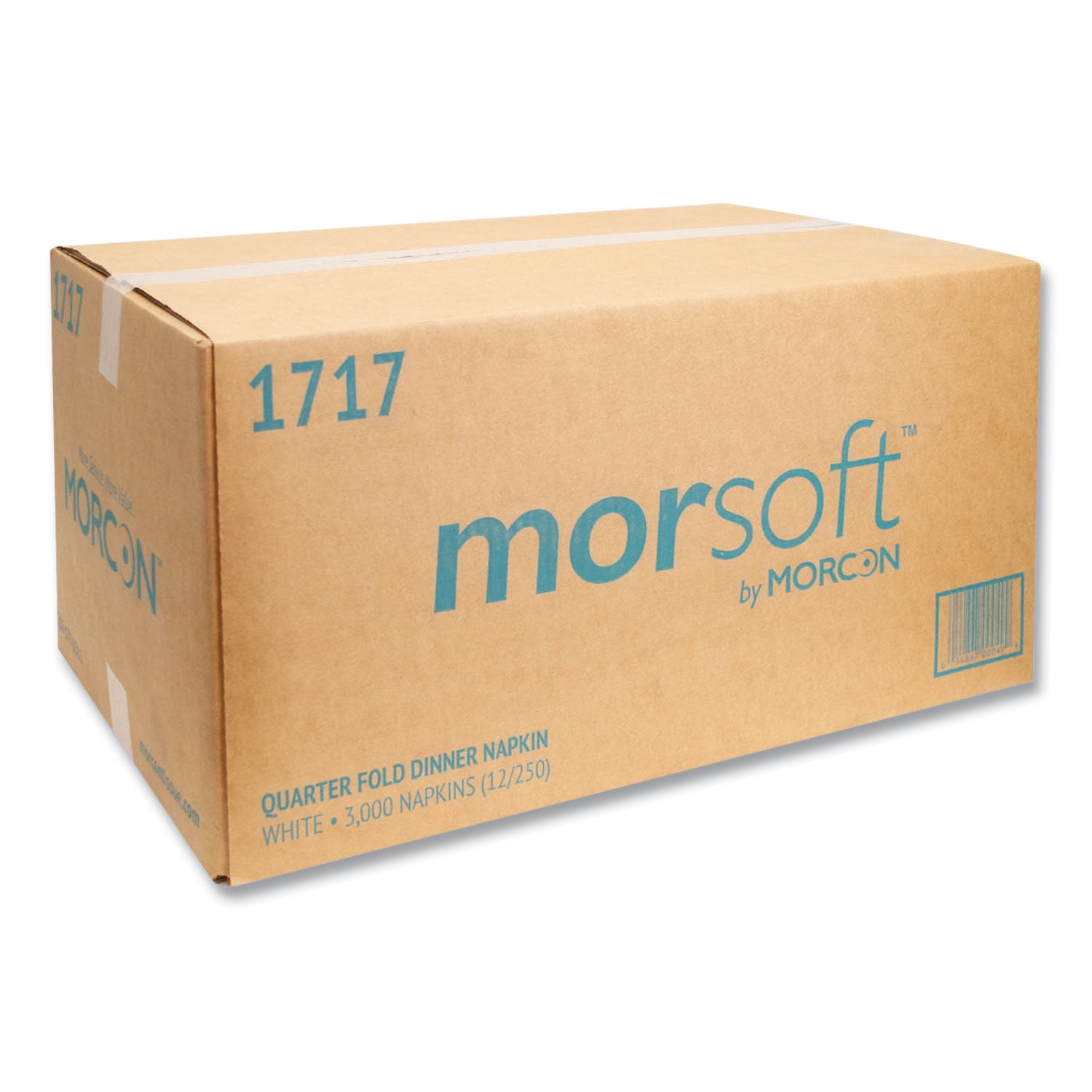 Morcon Tissue Morsoft Dinner Napkins, 1-Ply, 16 x 16, White, 250/Pack ...
