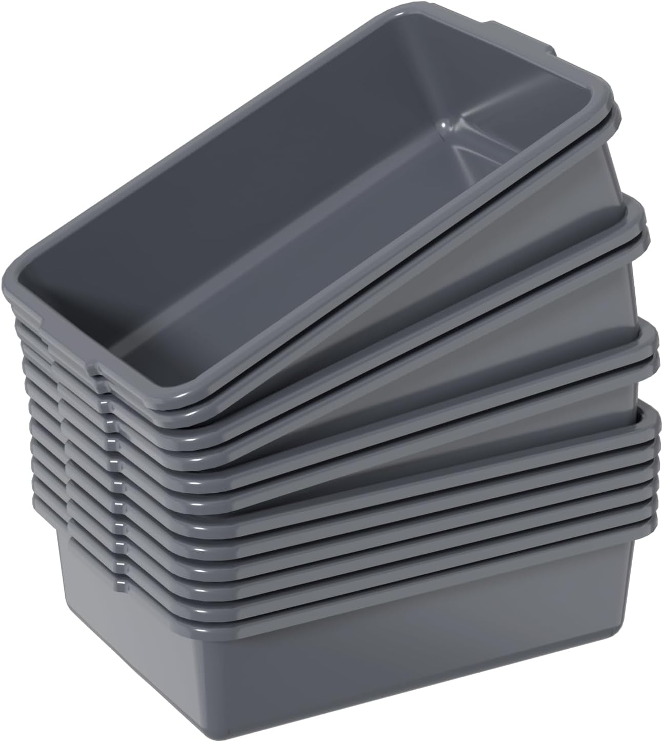 Morcte 12-Pack 13 L Commercial Bus Box, Plastic Bus Tub/Wash Basin ...