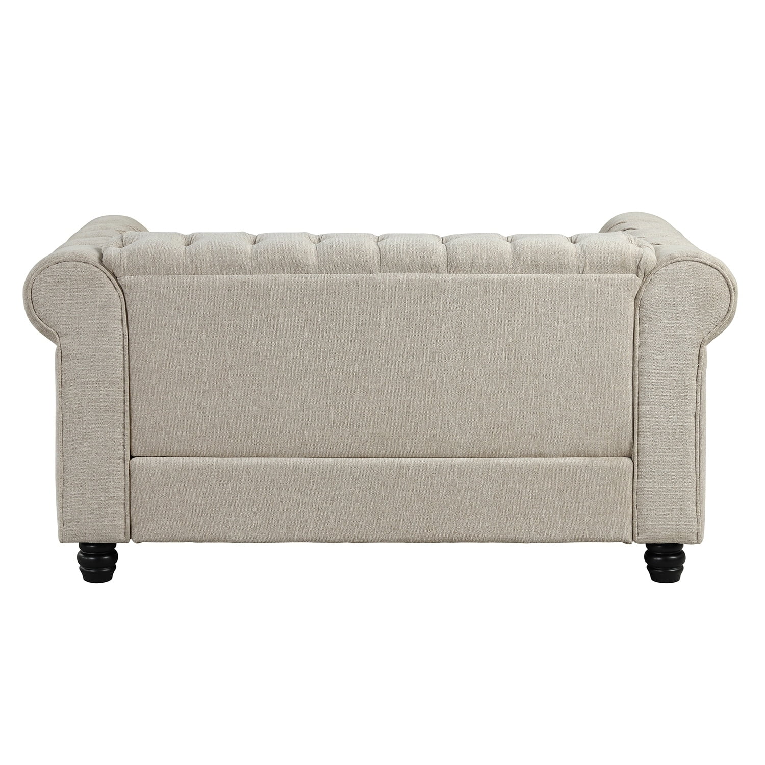 Morden Fort Button Tufted Upholstered Chesterfield Sofa Set Chair ...