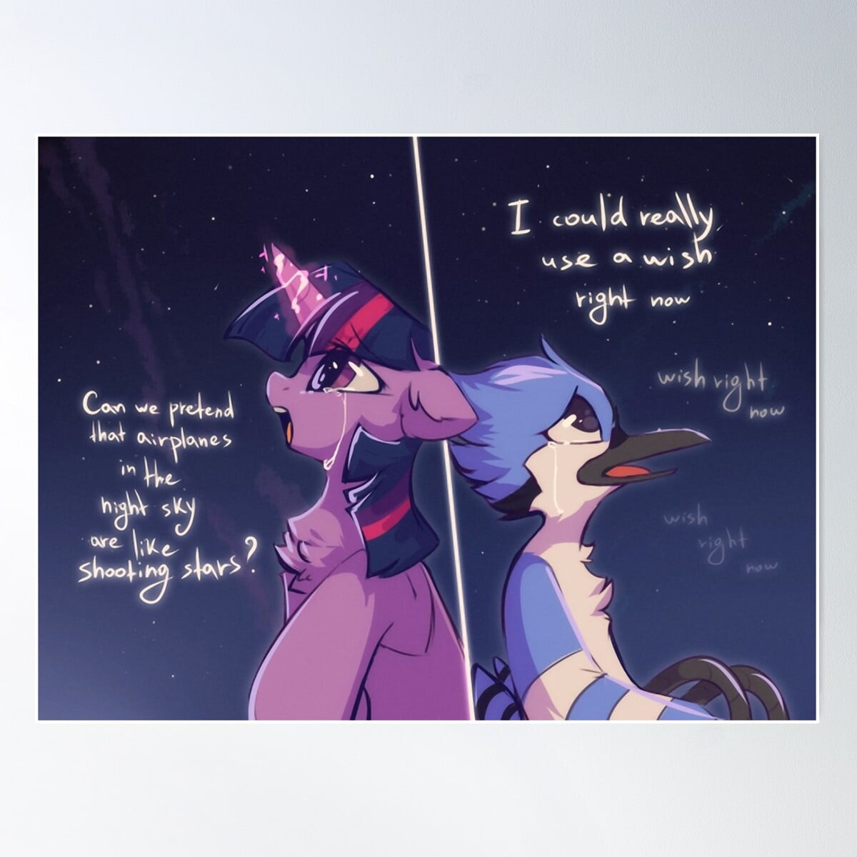 Mordetwi "I Could Really Use A Wish Right Now" Poster Wall Art, Modern ...