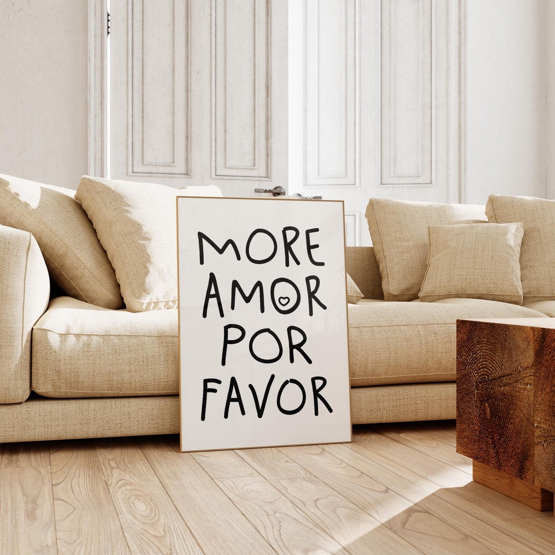 More Amor Por Favor Print Love Wall Decor Eclectic Living Room Art Home ...