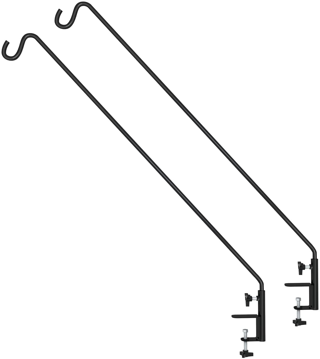 More Birds Outdoor Metal Hanger, 24-inch Adjustable Extension Deck Hook ...