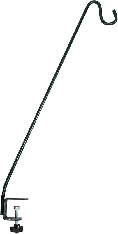 More Birds 33-Inch Clamp-On Deck Hook, Steel, Bird Feeders, Plants, and ...