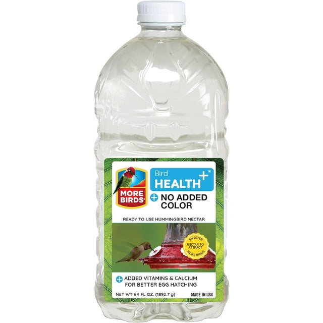 More Birds Bird Health+ Natural Dye Free Ready-to-Use Clear Liquid ...