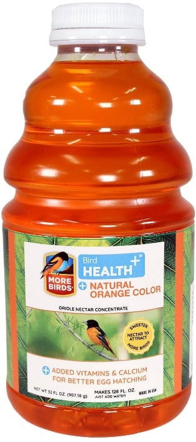 More Birds Bird Health+ Natural Orange Oriole Nectar Mix Concentrate ...