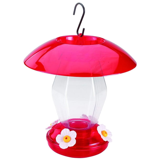 More Birds Hummingbird Feeder, Plastic Hummingbird Feeders, Red, 4 ...
