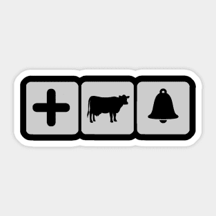 More Cowbell Sticker Phone Decal Water Bottle Stickers Car Decals ...