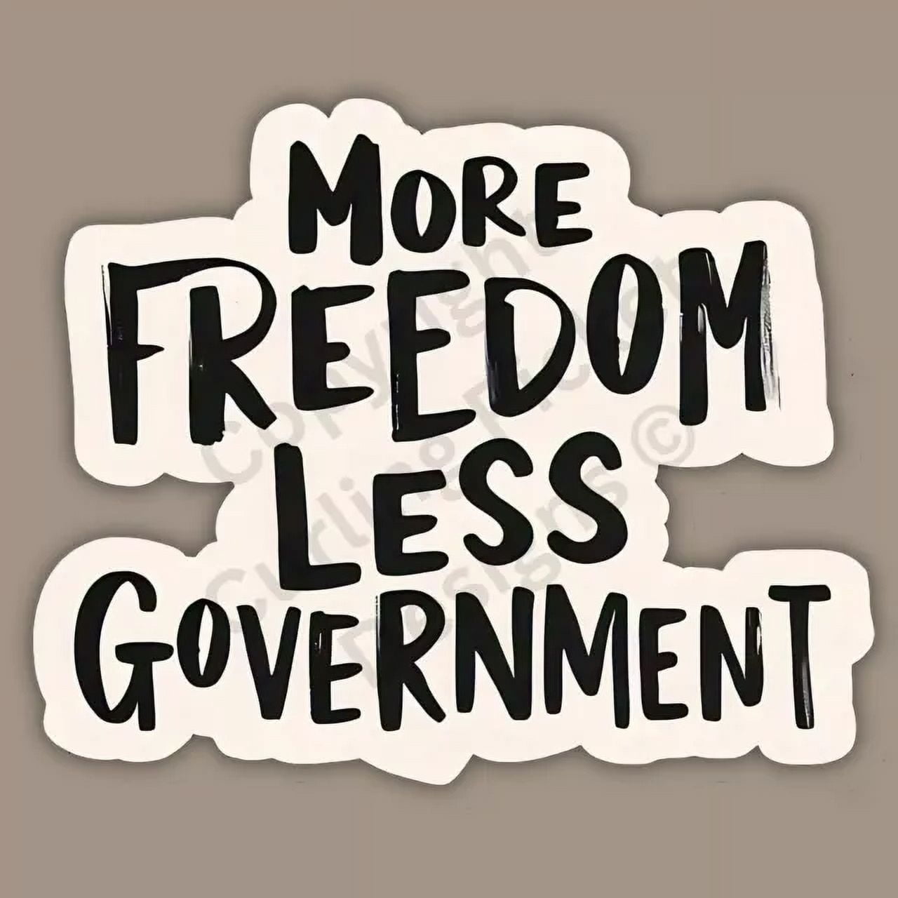 More Freedom Less Government Political Election 2024 Sticker Phone ...