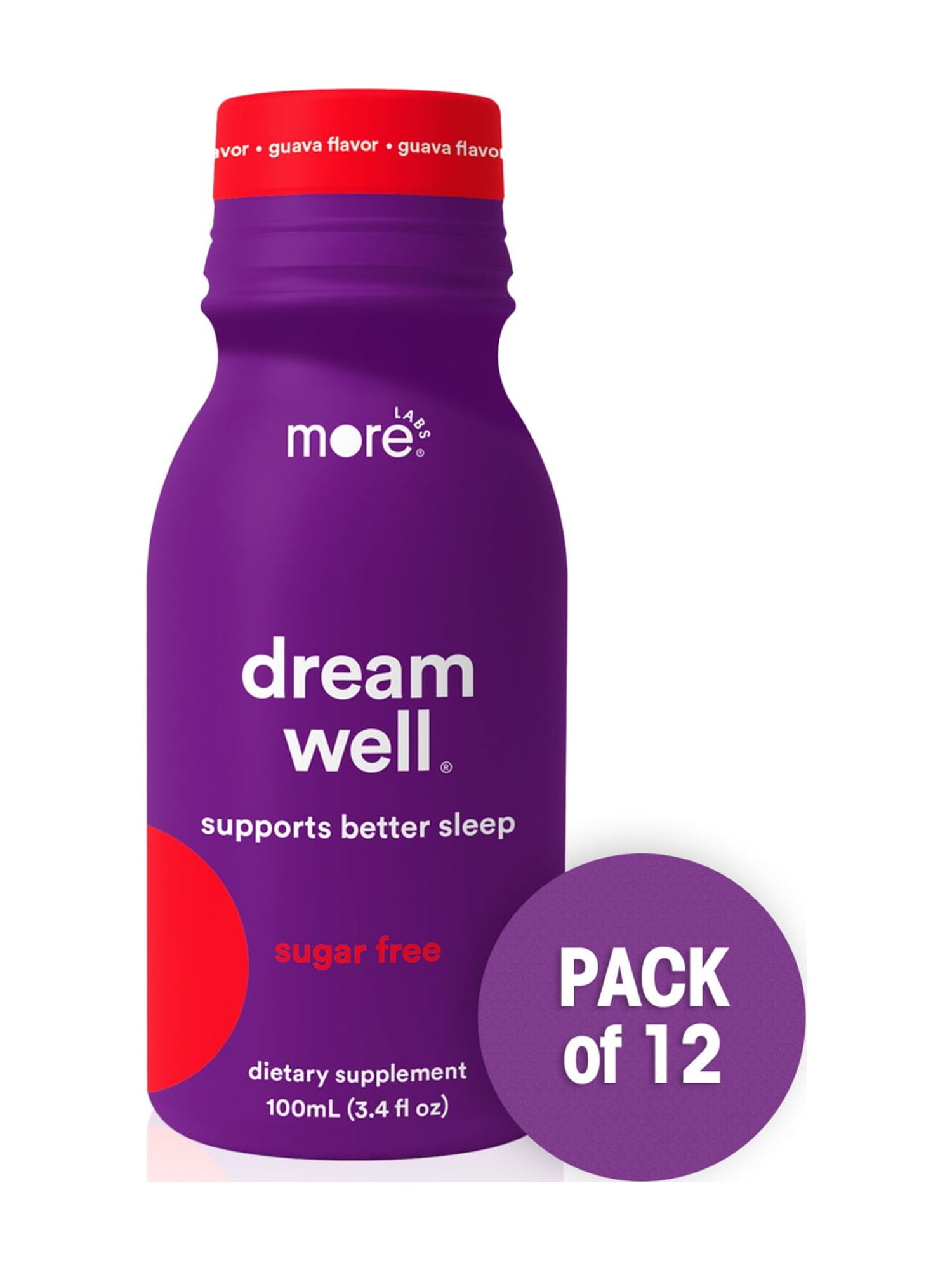 More Labs Dream Well, Holistic Sleep Drink Solution, Sleep Aid, Non-Habit Forming with Lemon ...