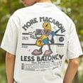 More Macaroni Less Baloney Funny Food Shirt, Hand-Drawn Pasta Club Tee ...