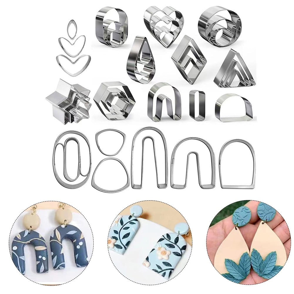 More Shape Polymer Clay Cutters DIY Pottery Ceramic Clay Earring ...