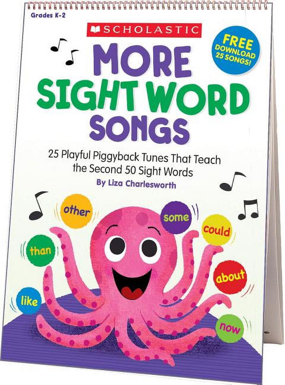 More Sight Word Songs Flip Chart: 25 Playful Piggyback Songs That Teach ...