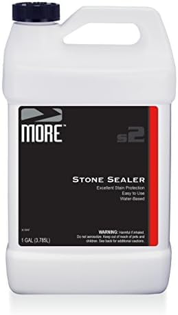 MORE Stone Sealer - Water Based Formula - Protection for Natural Stone and Tile Surfaces [Gallon ...