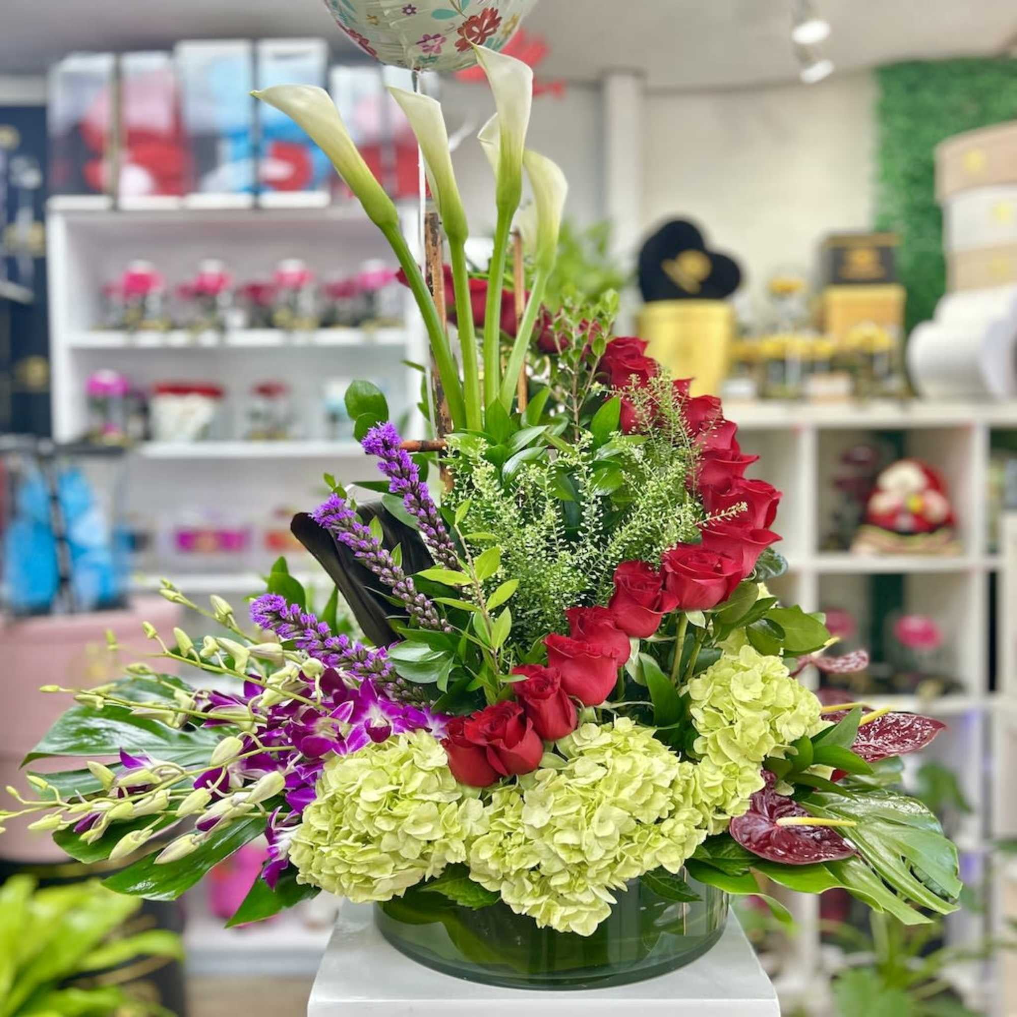 More Than Flowers Escalated Arrangement Flower Bouquet - Walmart.com