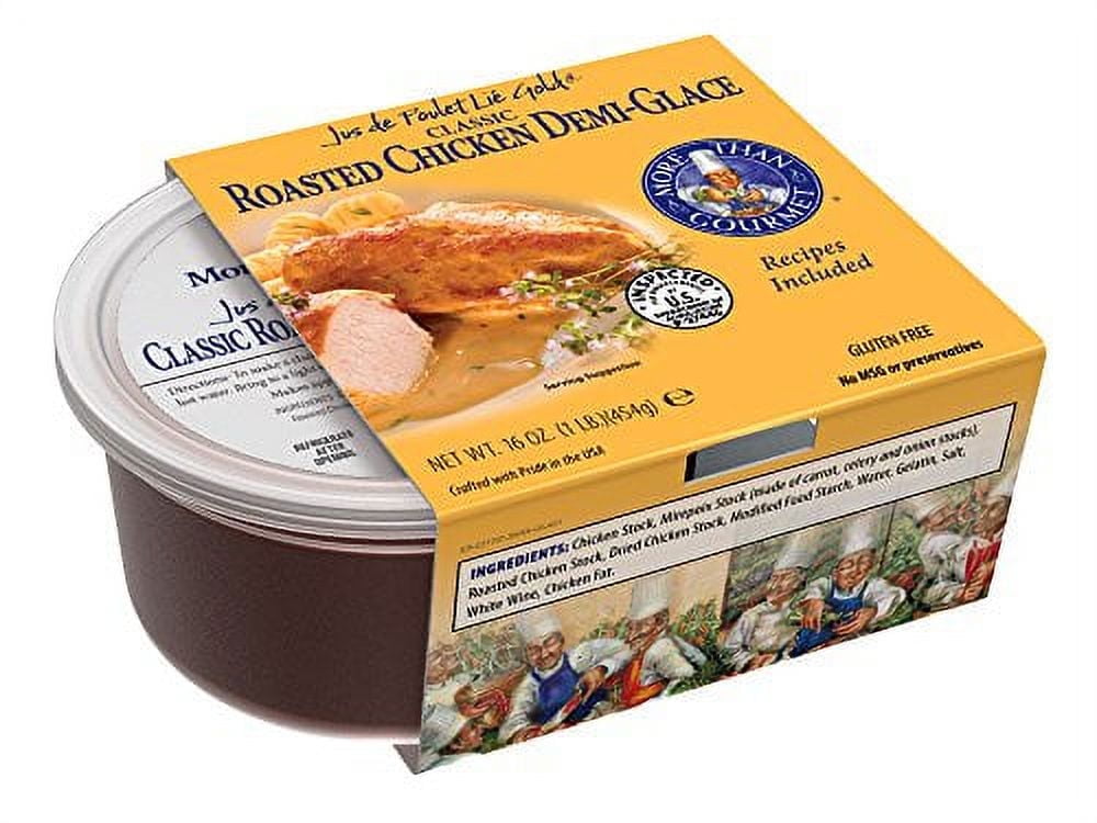 More Than Gourmet Jus De Poulet Lie Gold Roasted Chicken Demi-glace, 16-Ounce Packages - Walmart.com