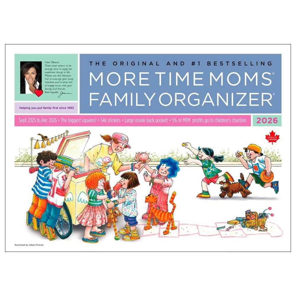 More Time Moms, Family Organizer 2026 Wall Calendar, 15'' X 11'', 16 ...