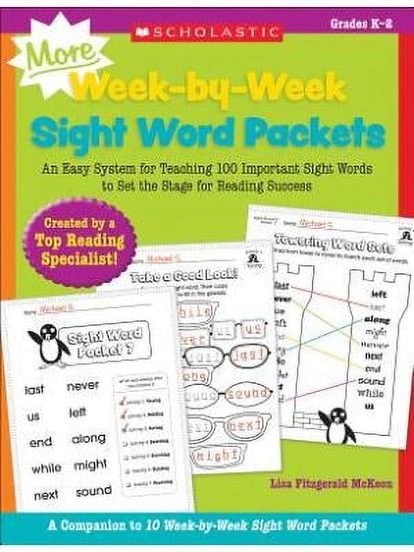 More Week-By-Week Sight Word Packets : An Easy System for Teaching 100 ...