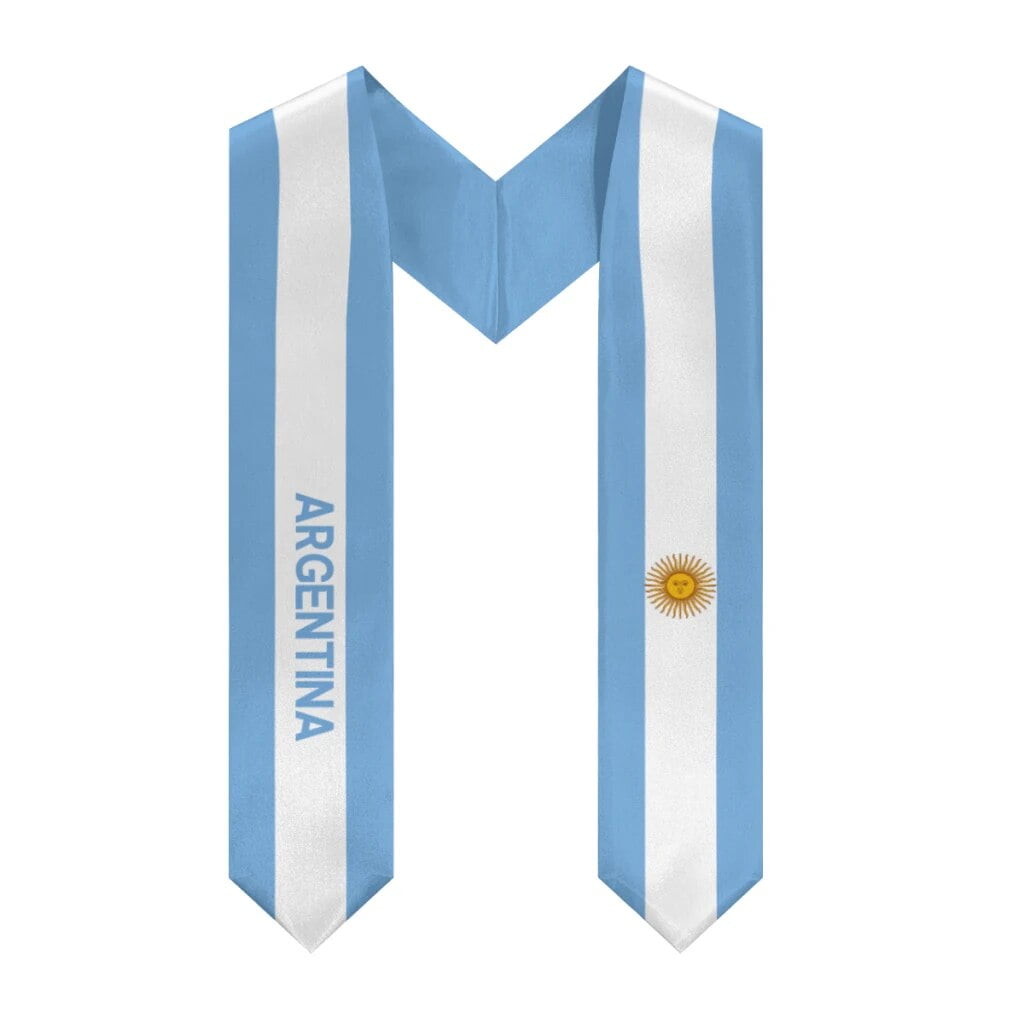 More design Graduation shawl Argentina & United States Flag Stole Sash ...