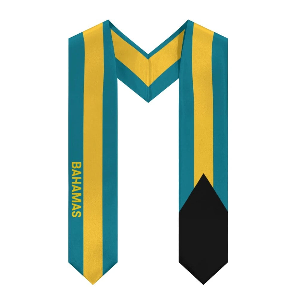 More design Graduation shawl Bahamas Flag & United States Flag Stole ...