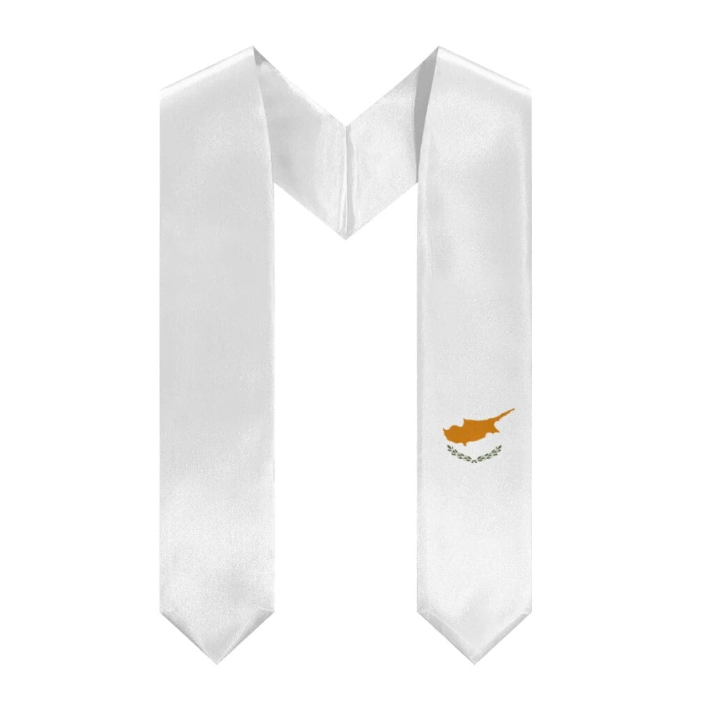 More design Graduation shawl Cyprus & United States Flag Stole Sash ...