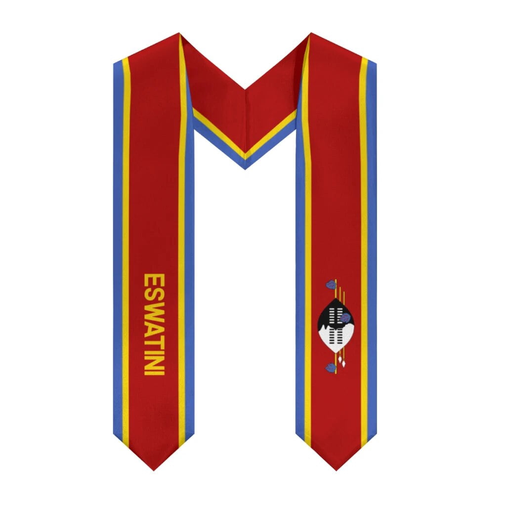 More design Graduation shawl Eswatini & United States Flag Stole Sash ...