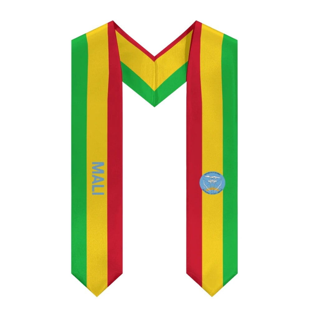 More design Graduation shawl Mali Flag & United States Flag Stole Sash ...