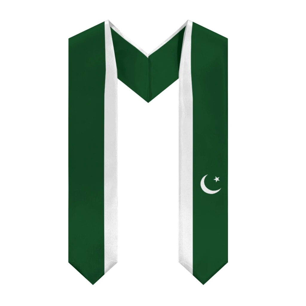 More design Graduation shawl Pakistan Flag & United States Flag Stole ...
