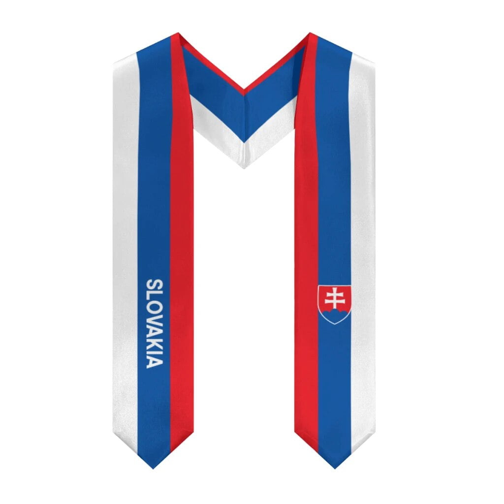 More design Graduation shawl Slovakia Flag & United States Flag Stole ...