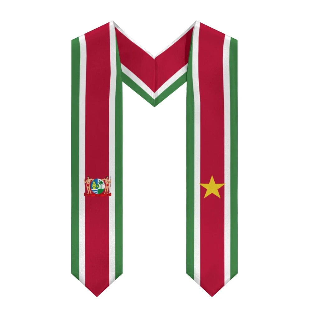 More design Graduation shawl Suriname Flag & United States Flag Stole ...
