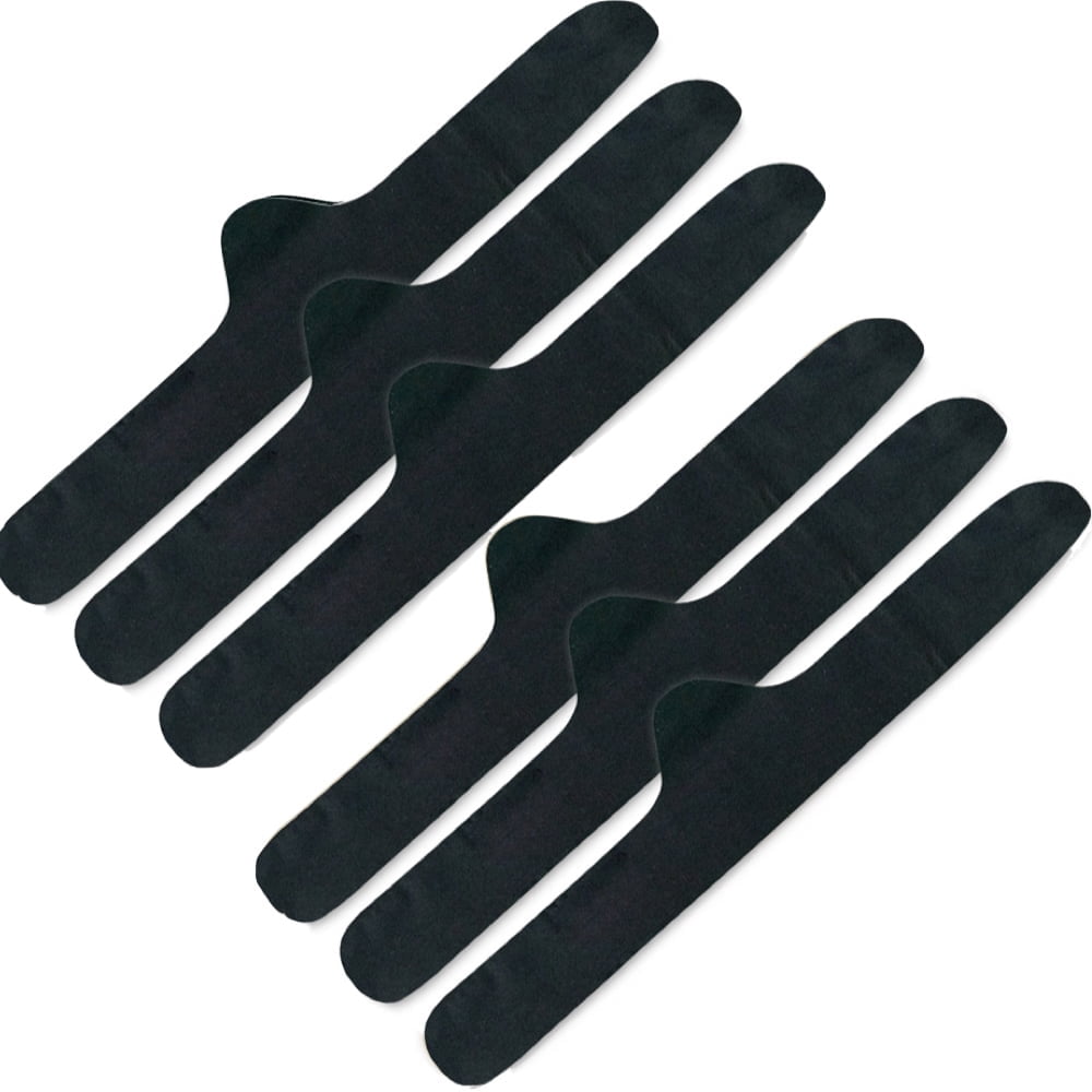 More of Me to Love Bamboo-Cotton Bra Liner – Black, 6-pack, Small ...