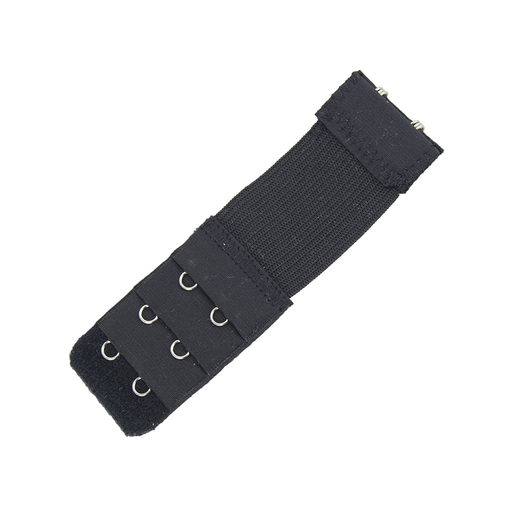 More of Me to Love Stretch Elastic Bra Extender, 2-Hook, Black ...