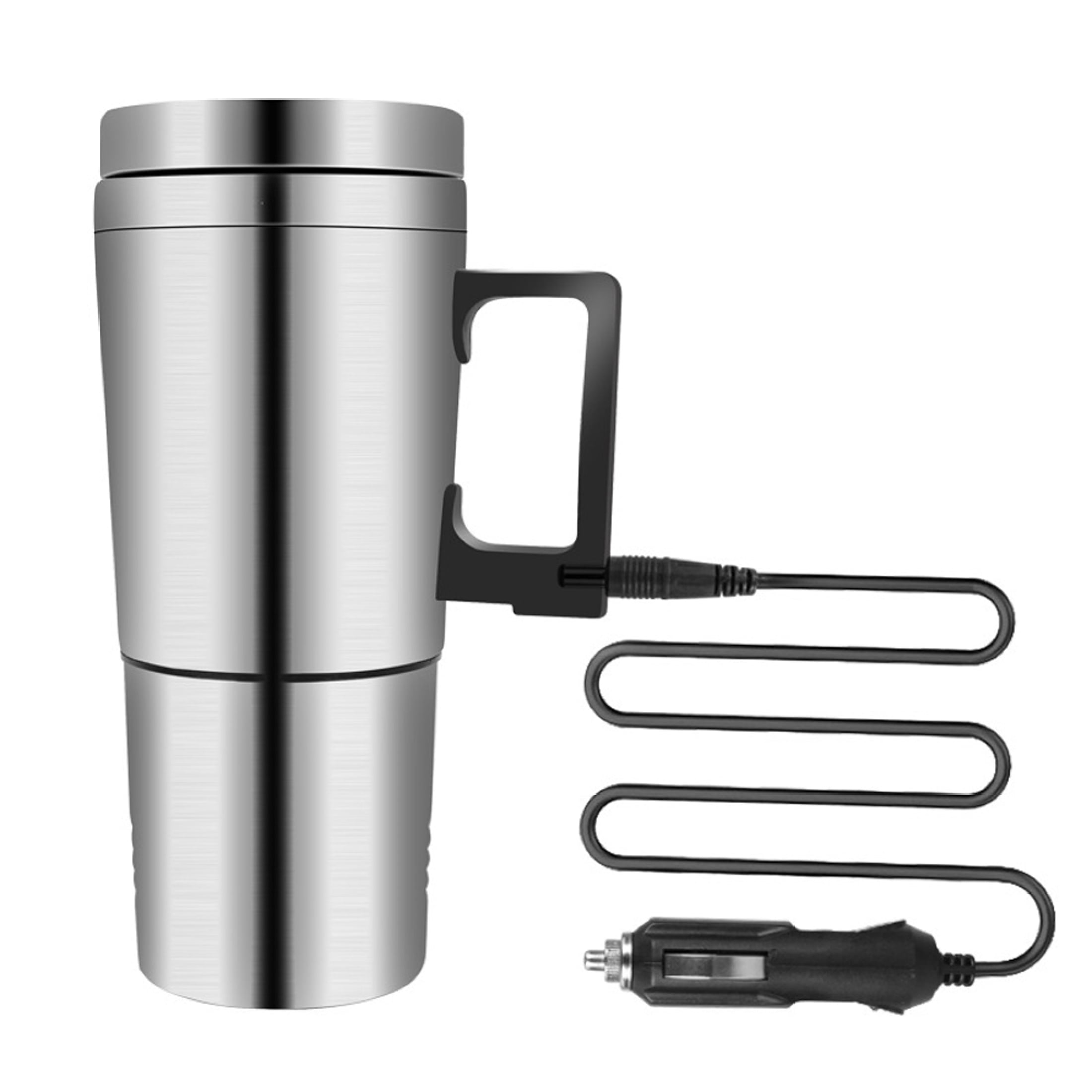 MoreChioce 12V 25W Car Heating Cup Auto Heated Mug 300ml Stainless ...