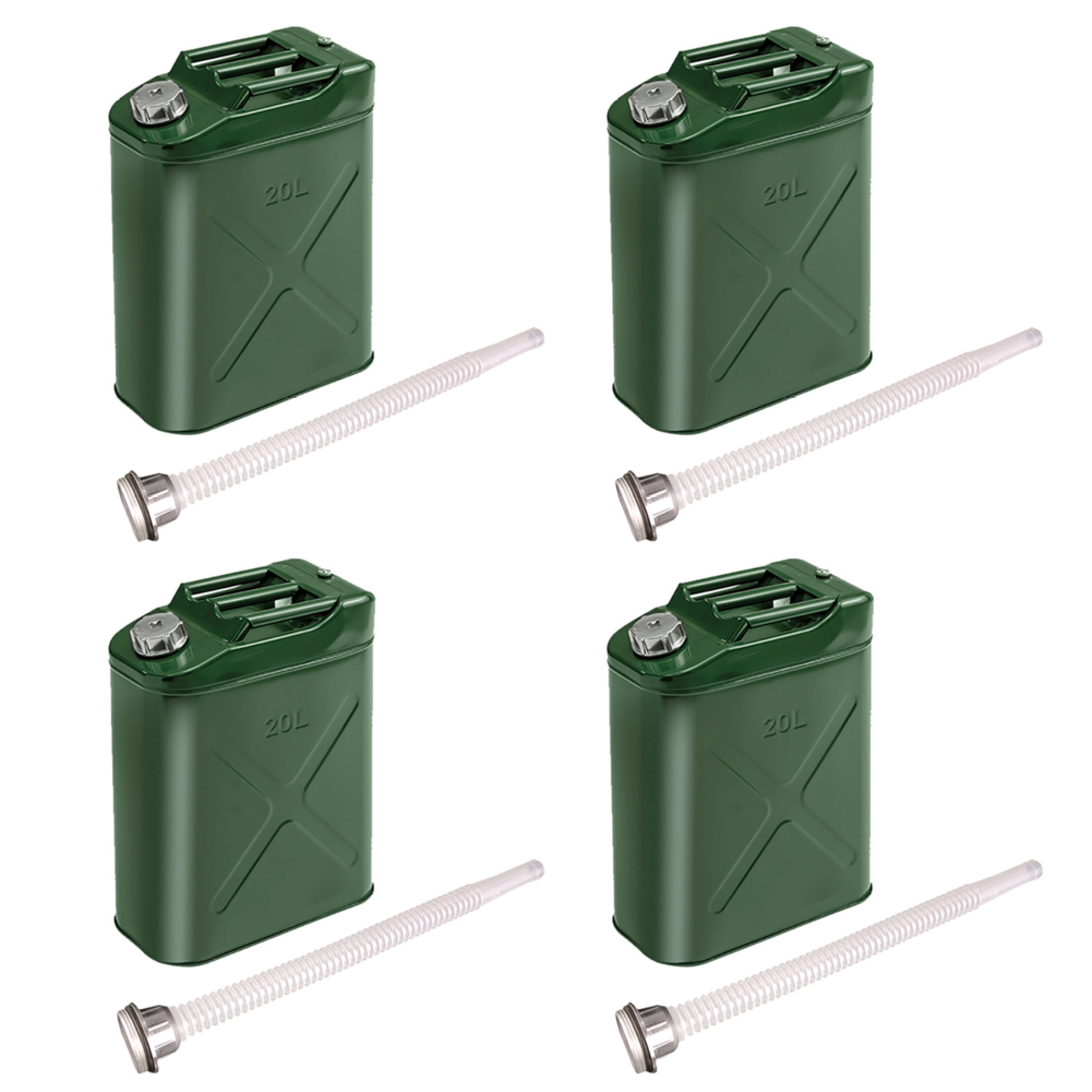 MoreChioce 20L Green Metal Jerry Can Store Container for Petrol Oil ...