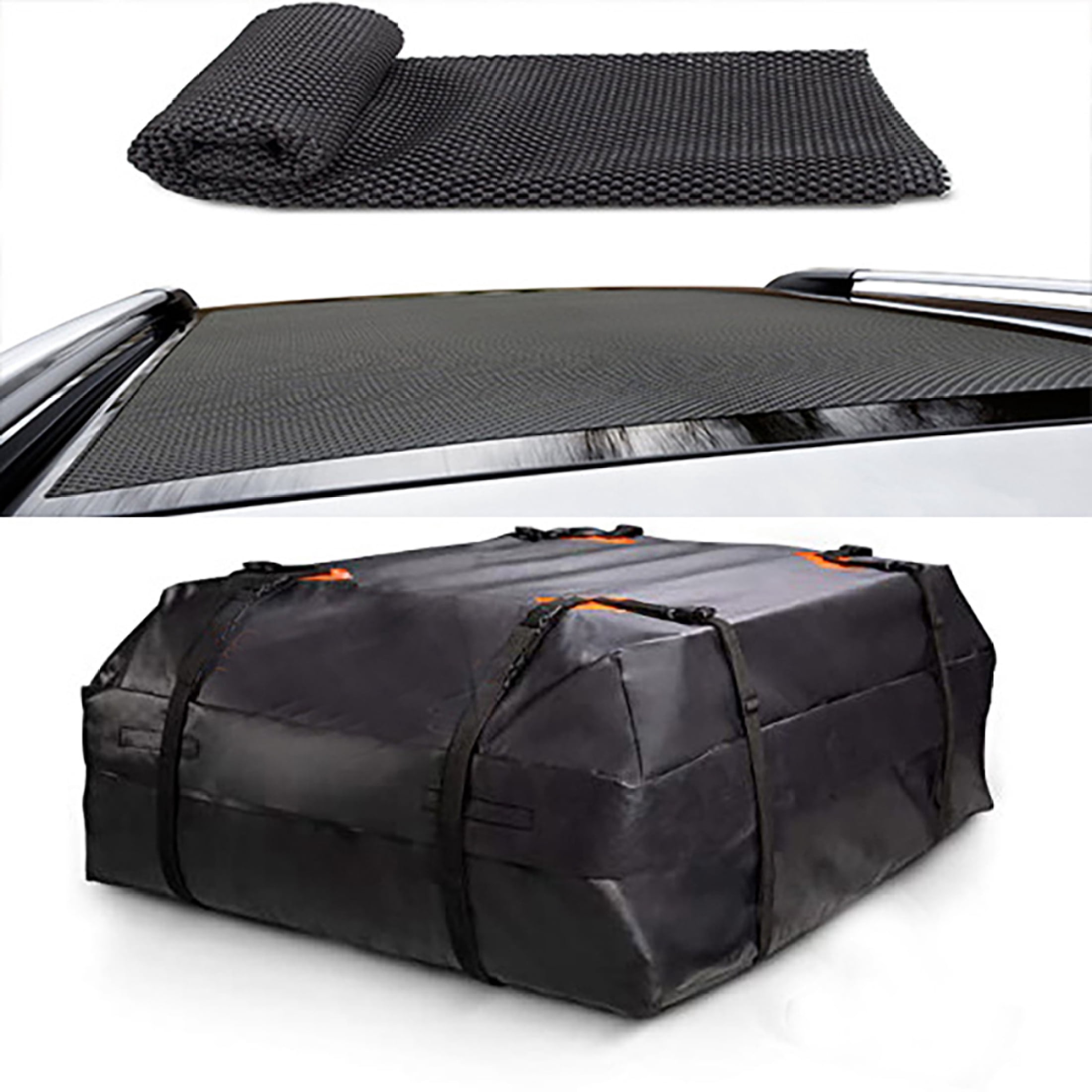 MoreChioce Car Rooftop Cargo Carrier Bag with Anti-slip Mat 420D Oxford ...