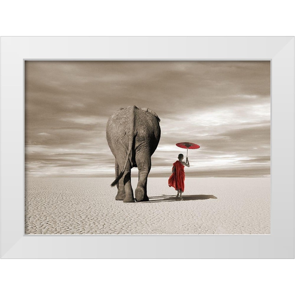 Moreau, Marc 14x11 White Modern Wood Framed Museum Art Print Titled ...