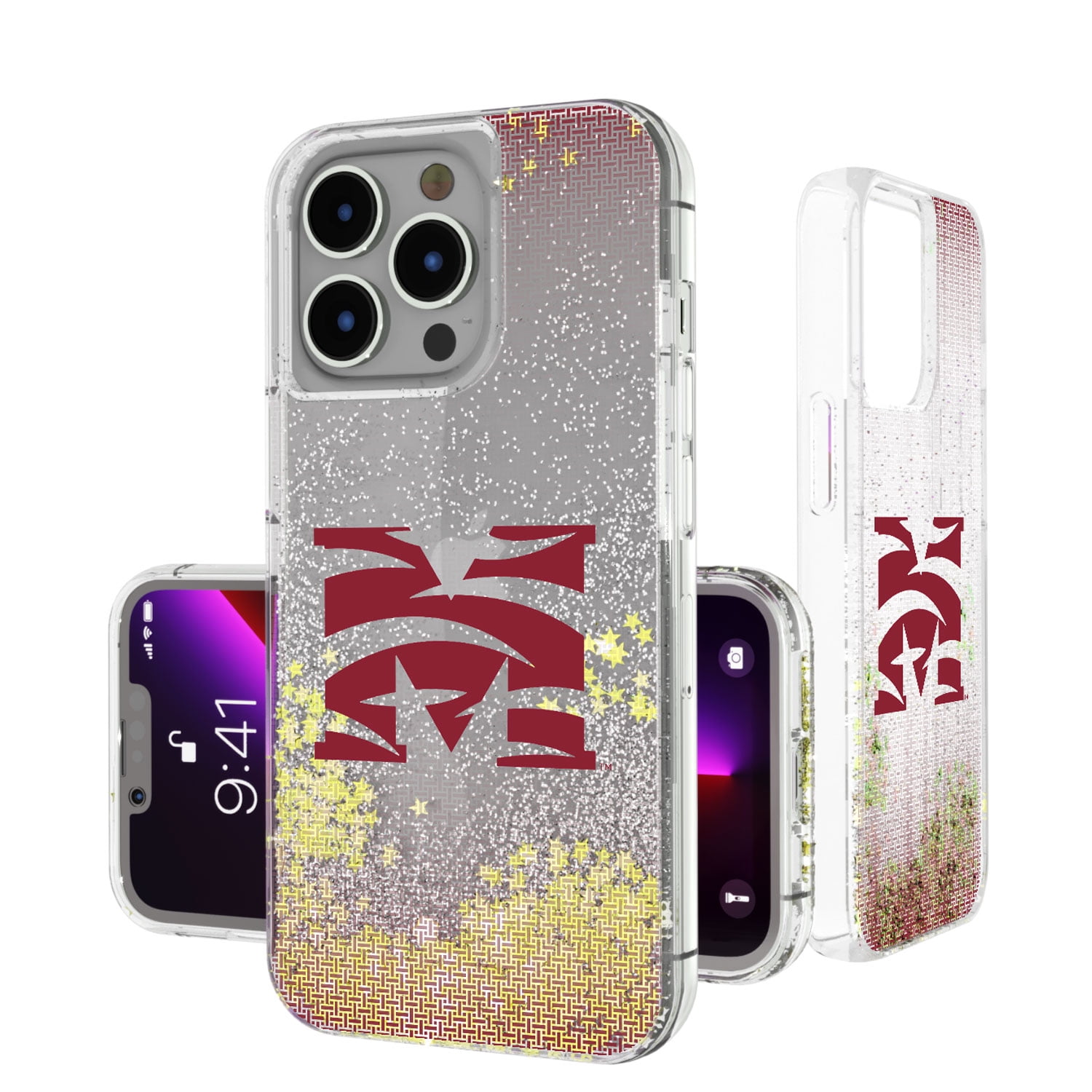 Morehouse Maroon Tigers Linen Logo iPhone Glitter Case - Walmart.com