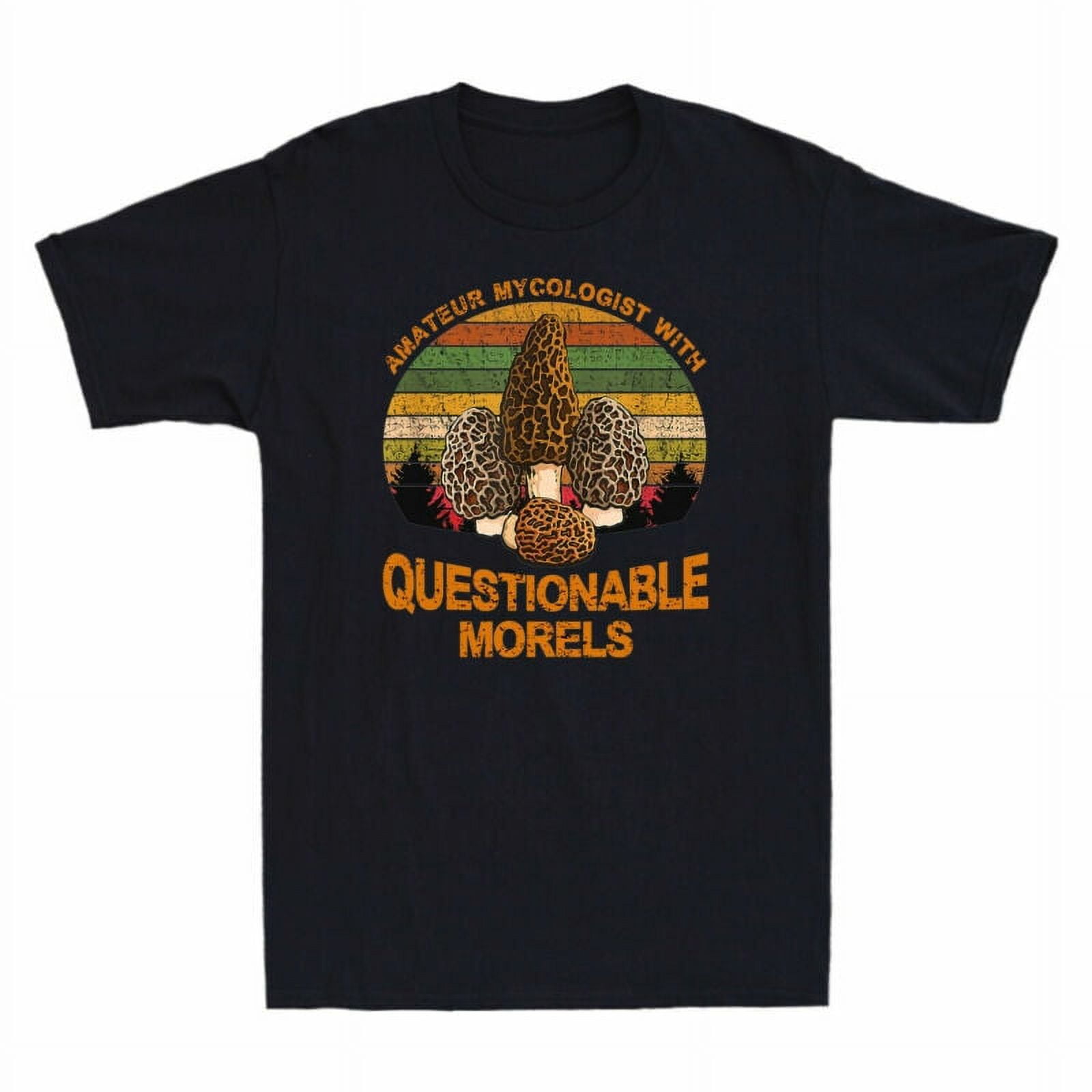 Morel Hunter Shirt Fungi Meme Retro Mushroom Lover Tee - Walmart.com