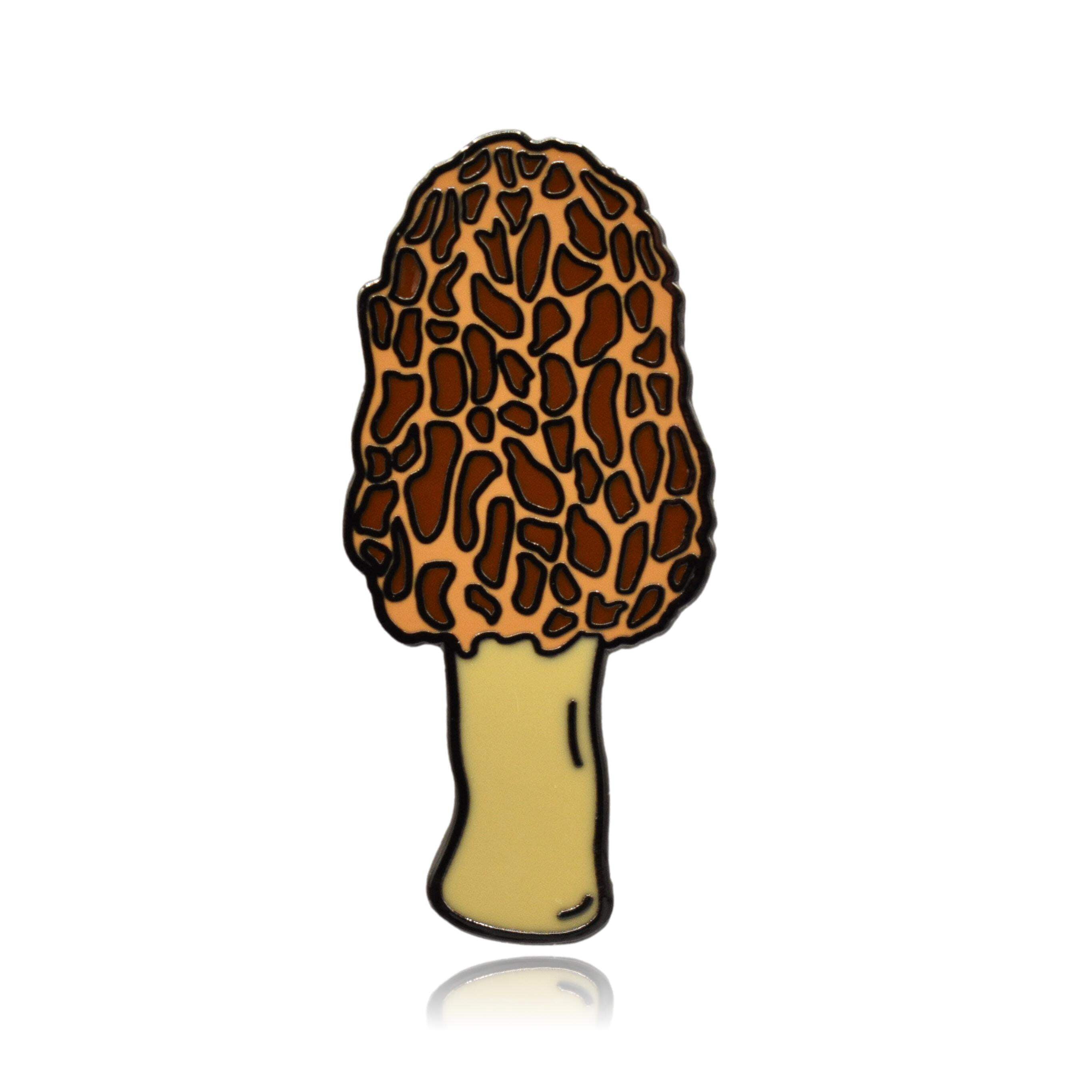 Morel Morchella Mushroom Hard Enamel Pin | Clayton Jewelry Labs ...