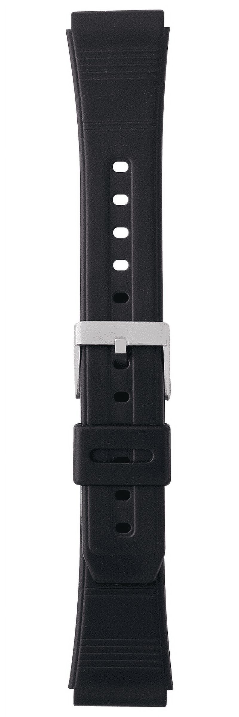 Morellato Calibra Rubber Watch Strap - Black - 22mm - Special Stainless ...