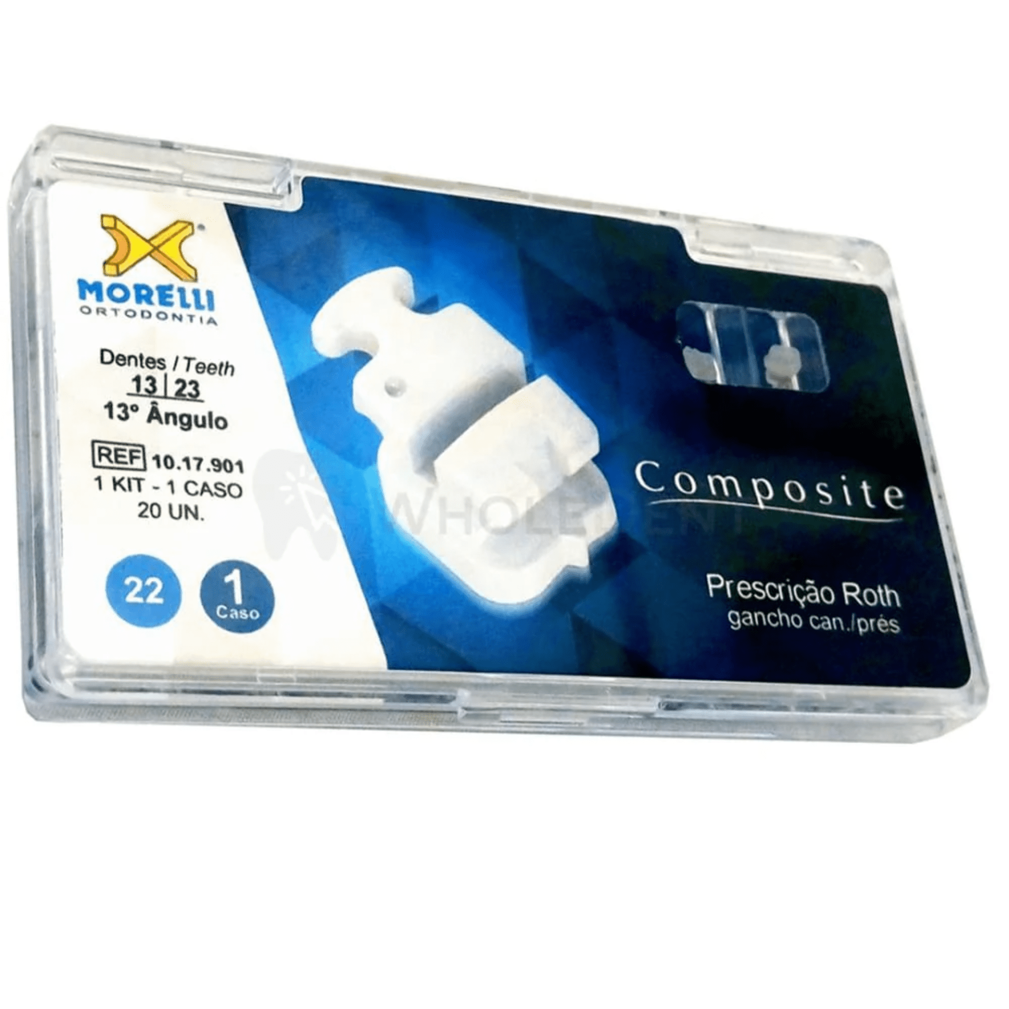Morelli Ortodontia Roth (R x) Composite Dental Brackets Kit, Stain ...