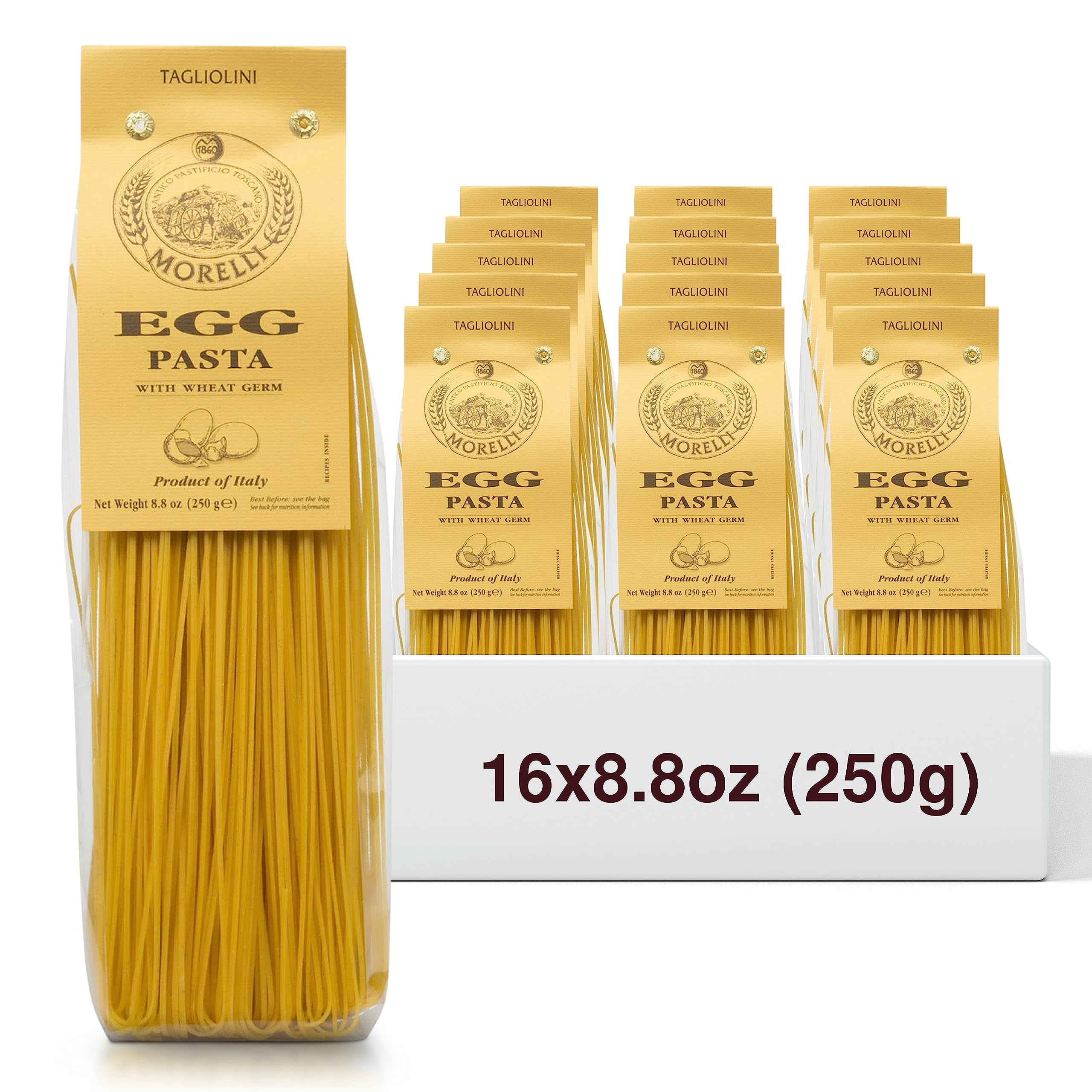 Morelli Egg Tagliolini Italian Pasta Noodles - Gourmet Pasta Handmade ...