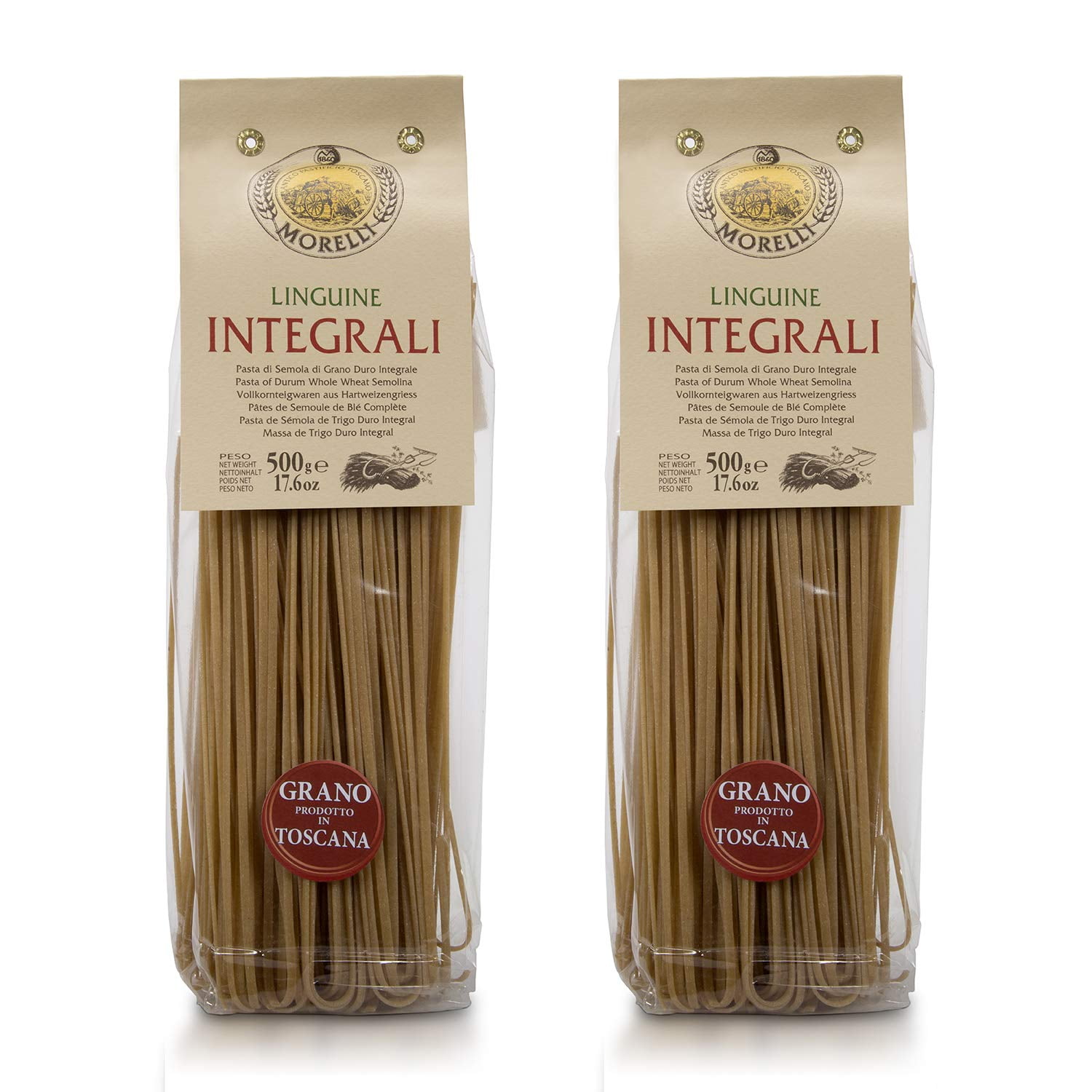 Morelli Pasta Whole Wheat Linguine Pasta - Imported Pasta from Italy ...