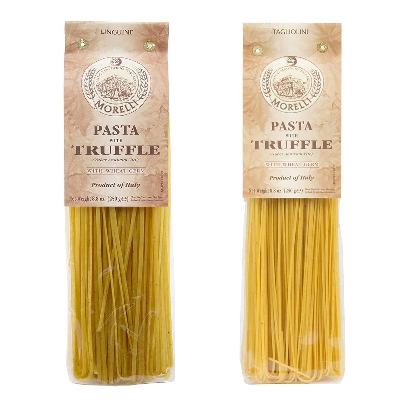 Morelli Tagliolini and Linguine Italian Truffle Pasta Variety Pack ...