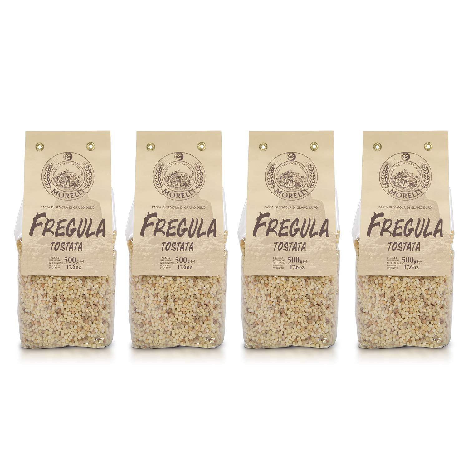 Morelli Pasta Toasted Fregola Sarda Pasta - Imported from Italy 17.6oz ...