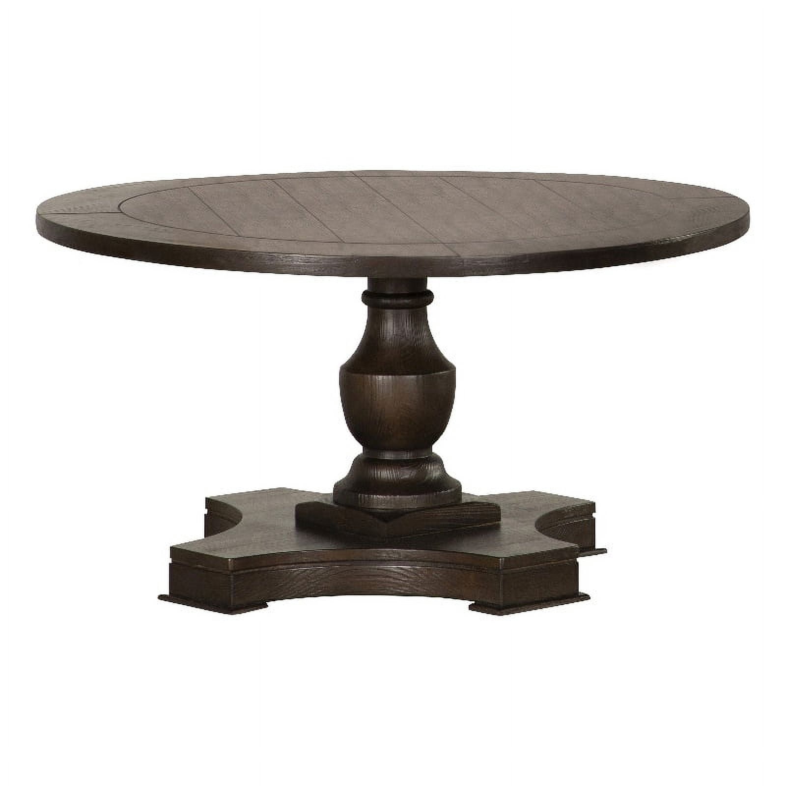 Morello Round Coffee Table with Pedestal Base Coffee - Walmart.com