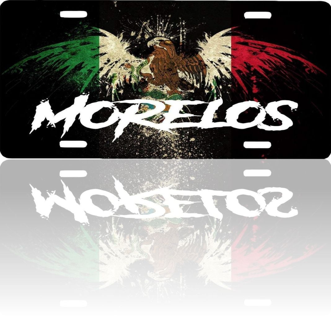 Morelos Mexico Aluminum Vanity Novelty License Plate Placa, 6" x 12 ...